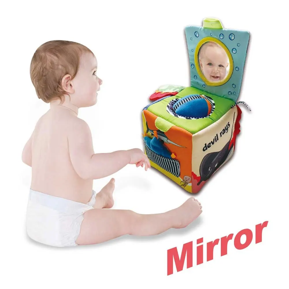 Educational Fidget Toy Sensory Stuffed Blocks Mirrows Ball Activity Toy ...