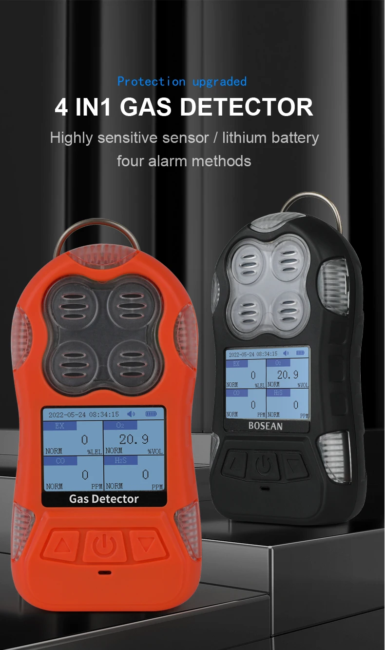 Bosean K40 Gas Detector - Reliable CO, O2, H2S, EX Measurement