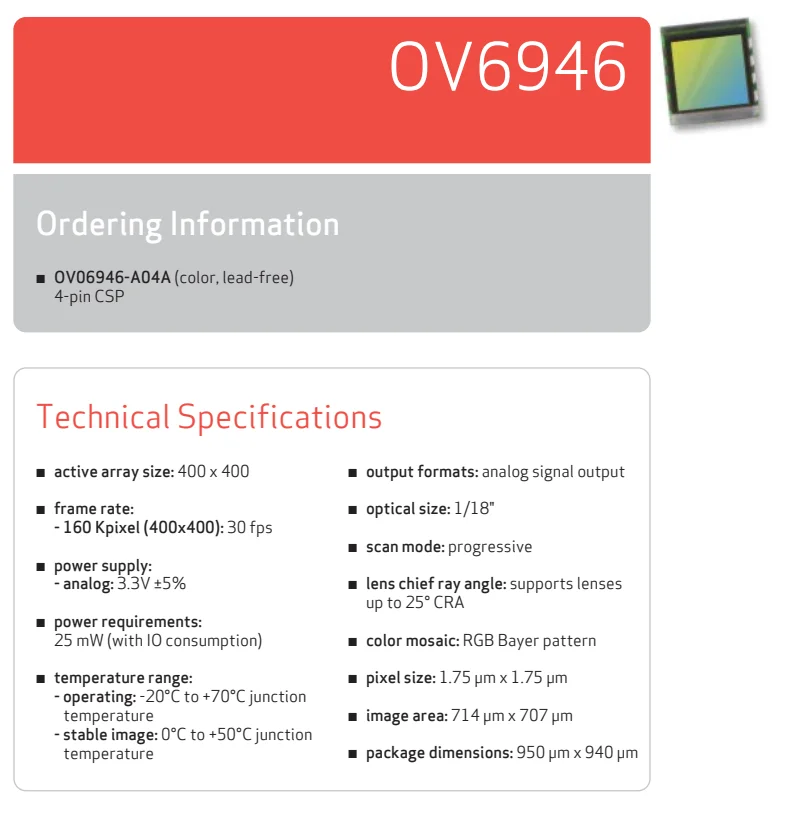 2.0mm Ov6946 Usb Camera Module For Medical Endoscope Camera 400*400 Fov 120 Degree Fov 3-50mm ...