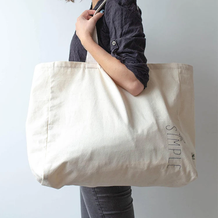 Big Thick XL Cotton Canvas Tote - Eco-Friendly & Stylish
