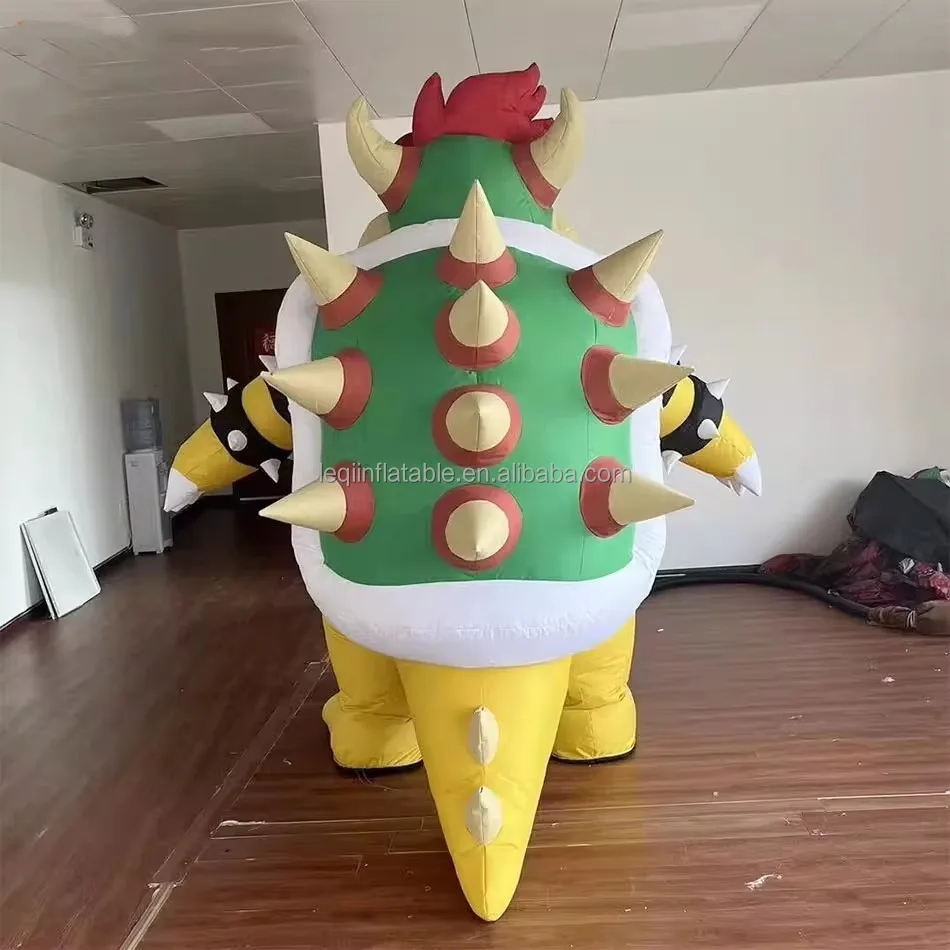 Funny Cartoon Character Cosplay Suit Inflatable Bowser Turtle Mascot ...