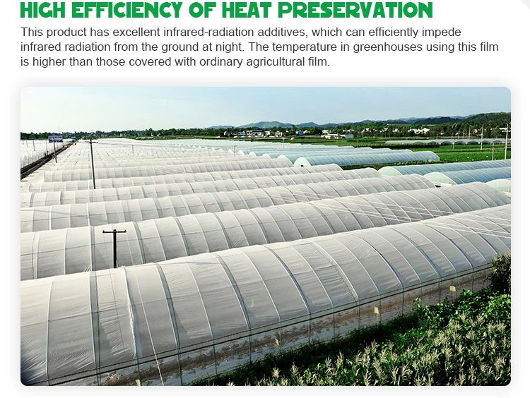 200 Micron Poly Plastic Film Covers for Greenhouse, Anti UV 7m Width ...