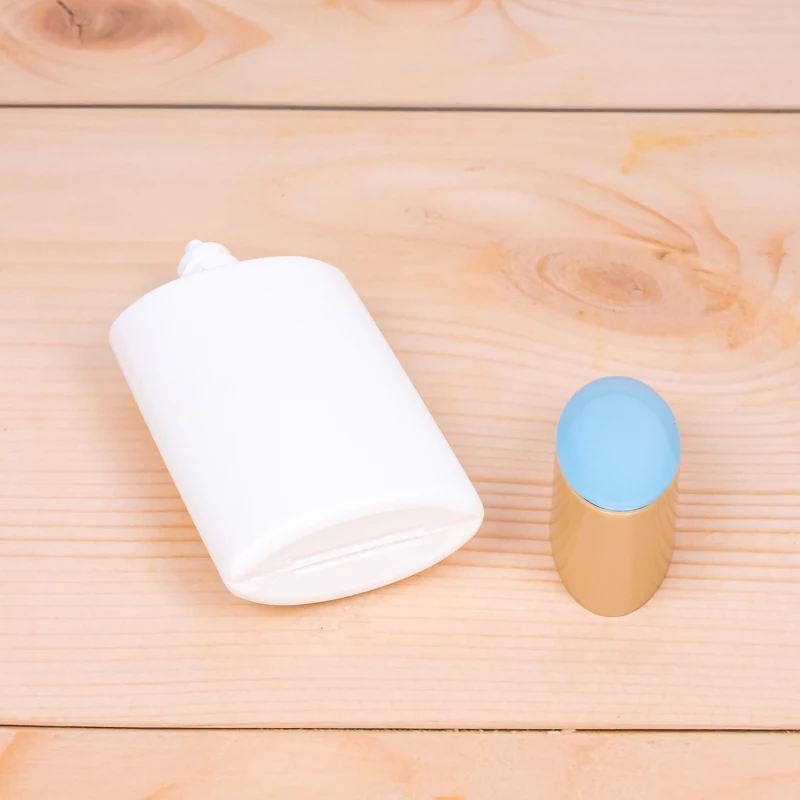 50ml Empty Plastic Oval Sunscreen Bottle With Screw-on Lid Custom ...
