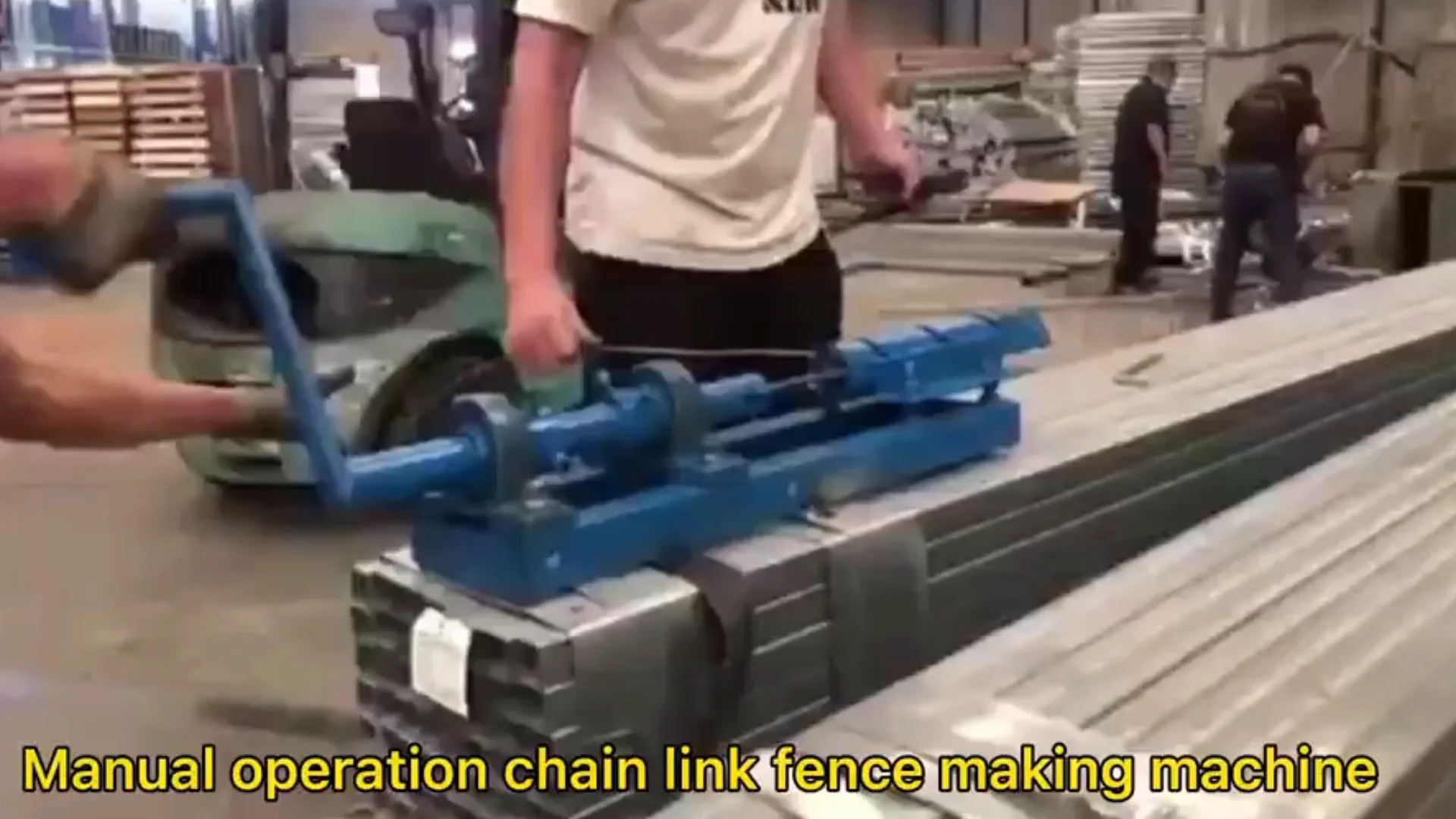 One-man Business Manual Chain Link Fence Machine To Help - Buy Chain ...