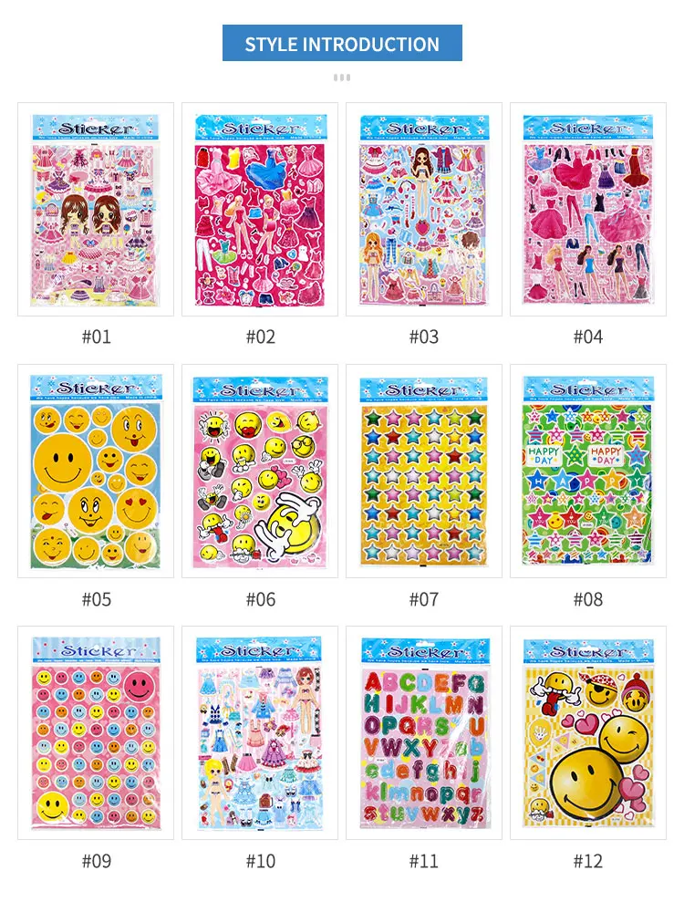 Waterproof PVC Stickers - Cute Cartoon Designs for Kids