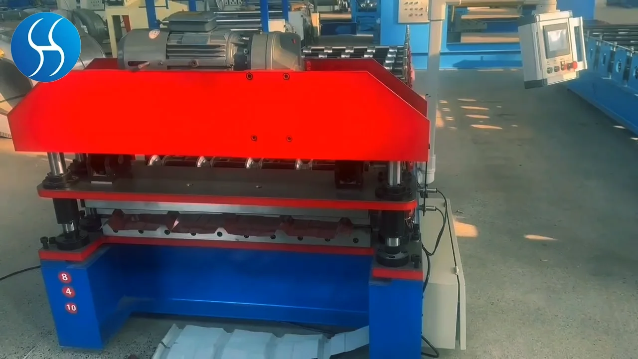 Fully Automatic Panel Metal Roof Tile Press Tr5 Roofing Steel Tile ...