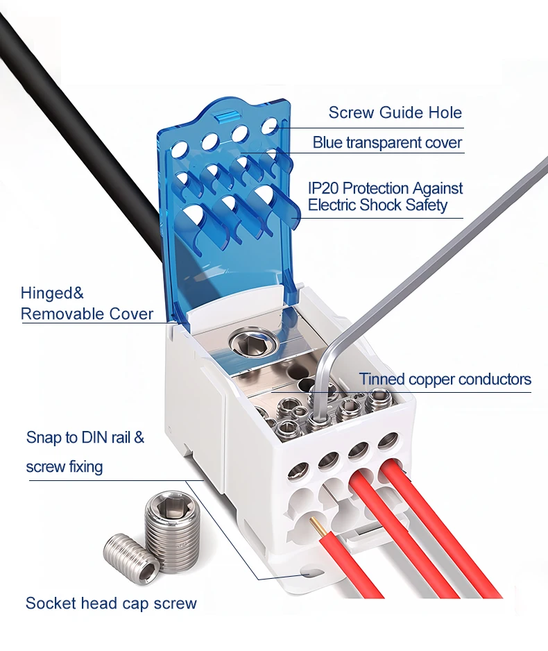 Modifiable UKK-125A Busbar Connection Power Terminal UKK-400A High ...