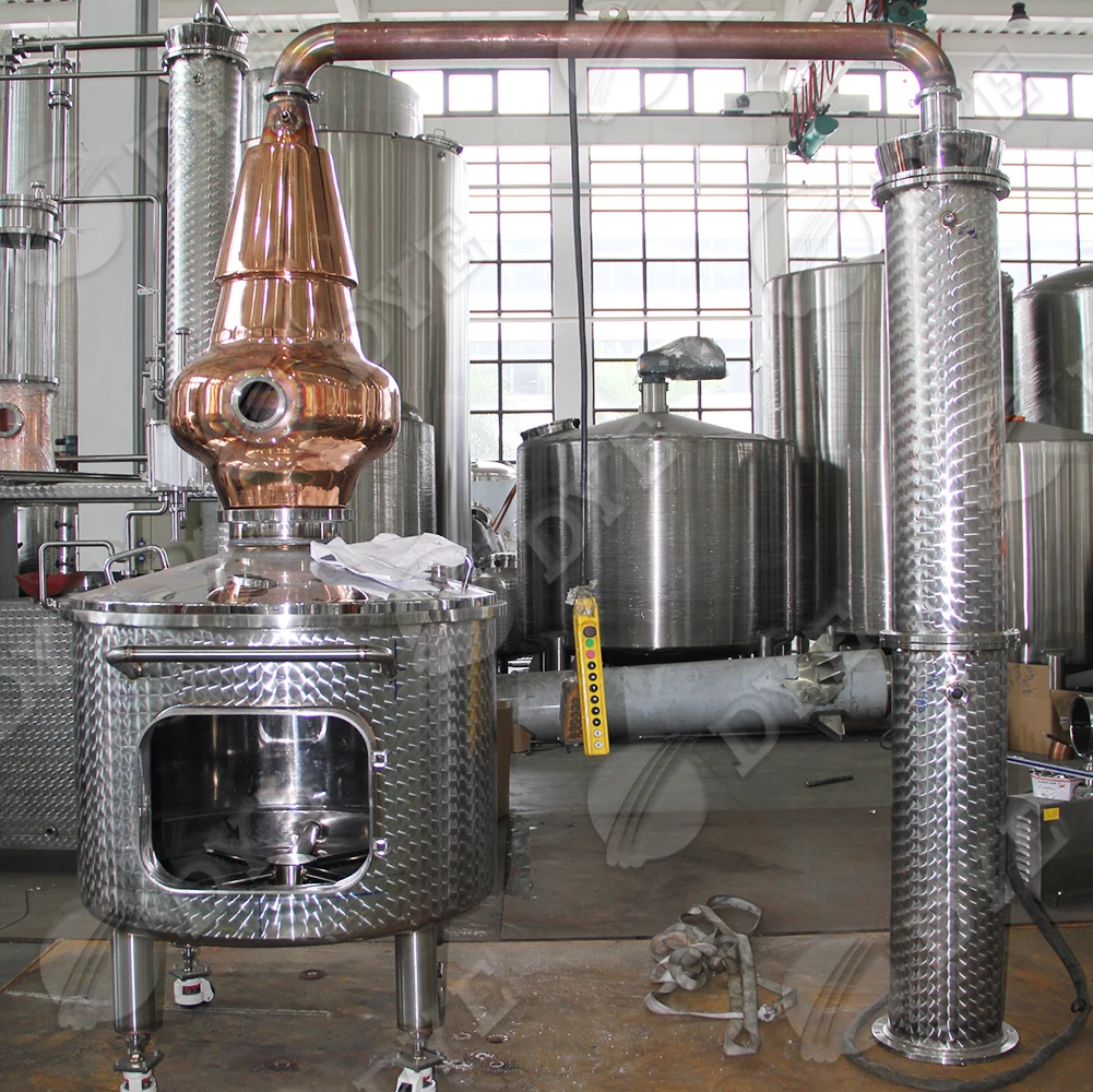 500 Litre Commercial Copper Distillery Still For Making Whisky Rum ...