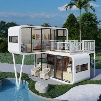 Luxury Prefab Houses 20ft/40ft Prefab House Modulat Tiny Homes Steel ...