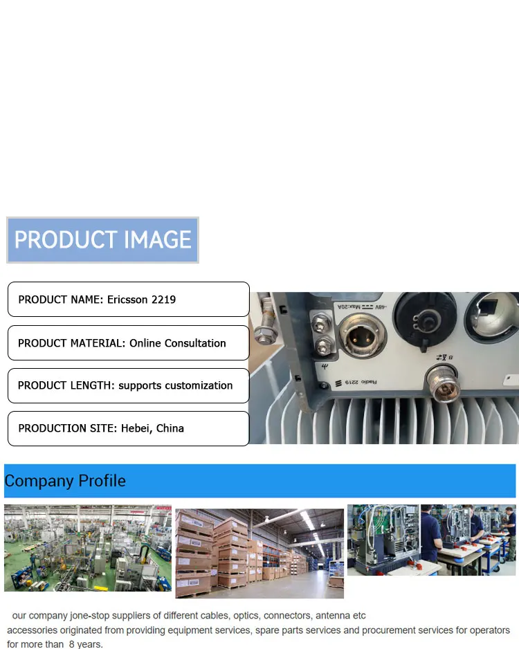 High Quality Ericsson Radio 2219 B1 Krc 161 623/1 Rru2219 Radio2219 B3a ...