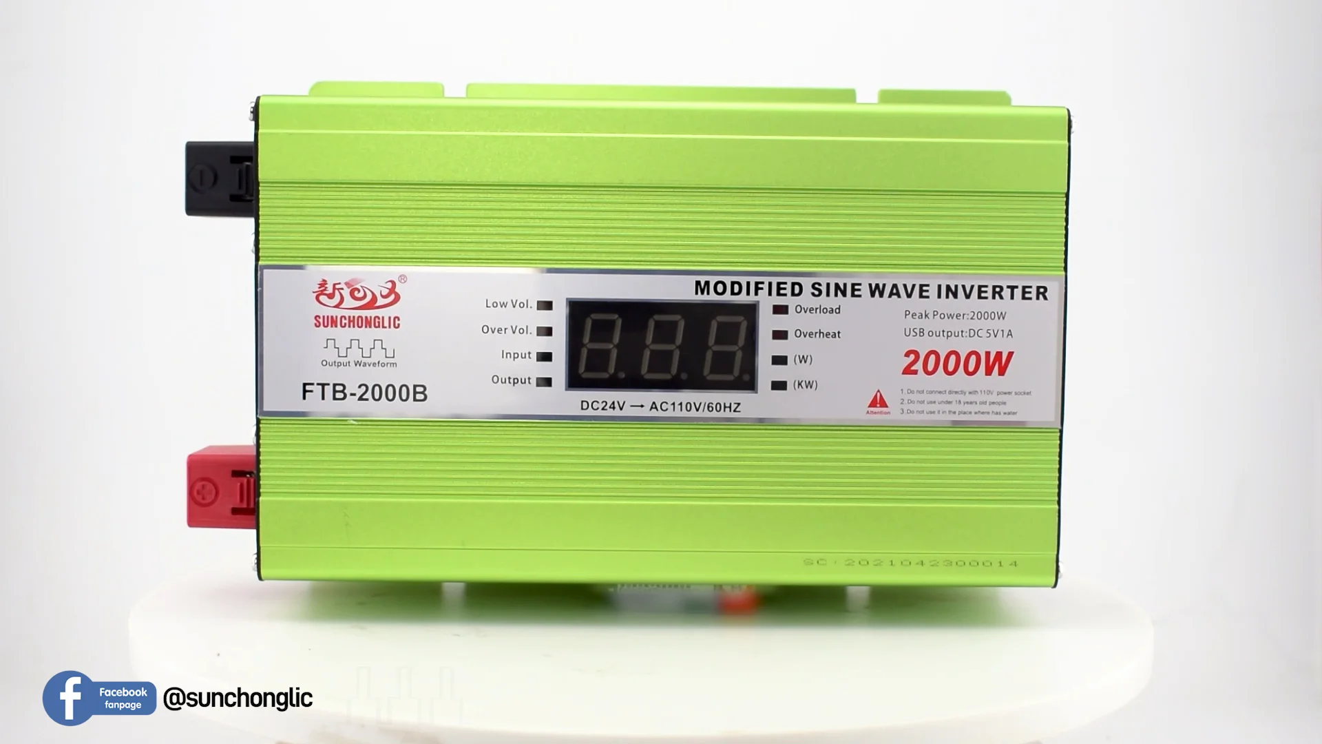 Sunchonglic 2000w 2000 Watt Inverters & Dc 24v Converters Ac110v Off ...
