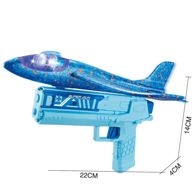 Outdoor Airplane Toy Catapult Shot Plane Gun For With Led Light ...