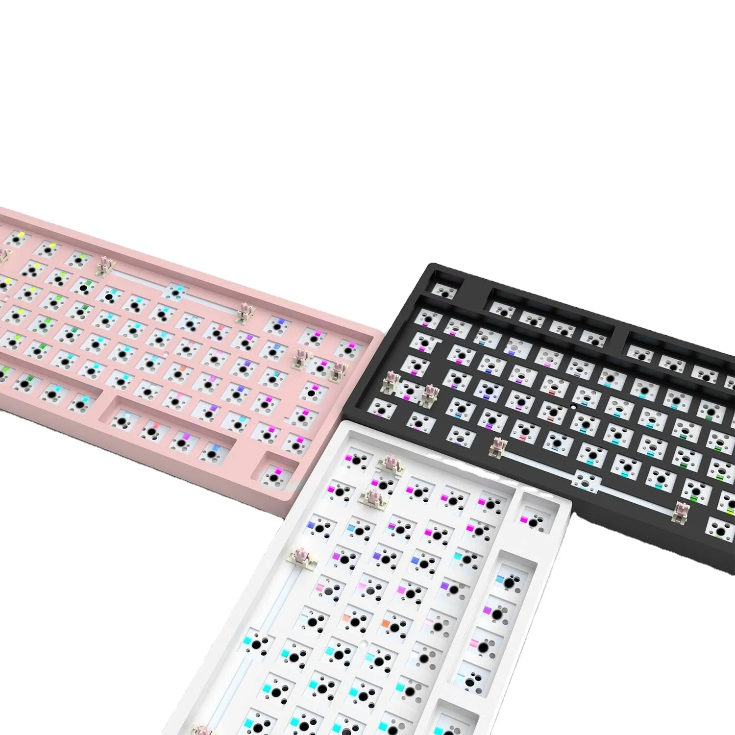 Hj87 Wired Tkl Mechanical Gaming Keyboard Kit Ansi Layout Programmable ...