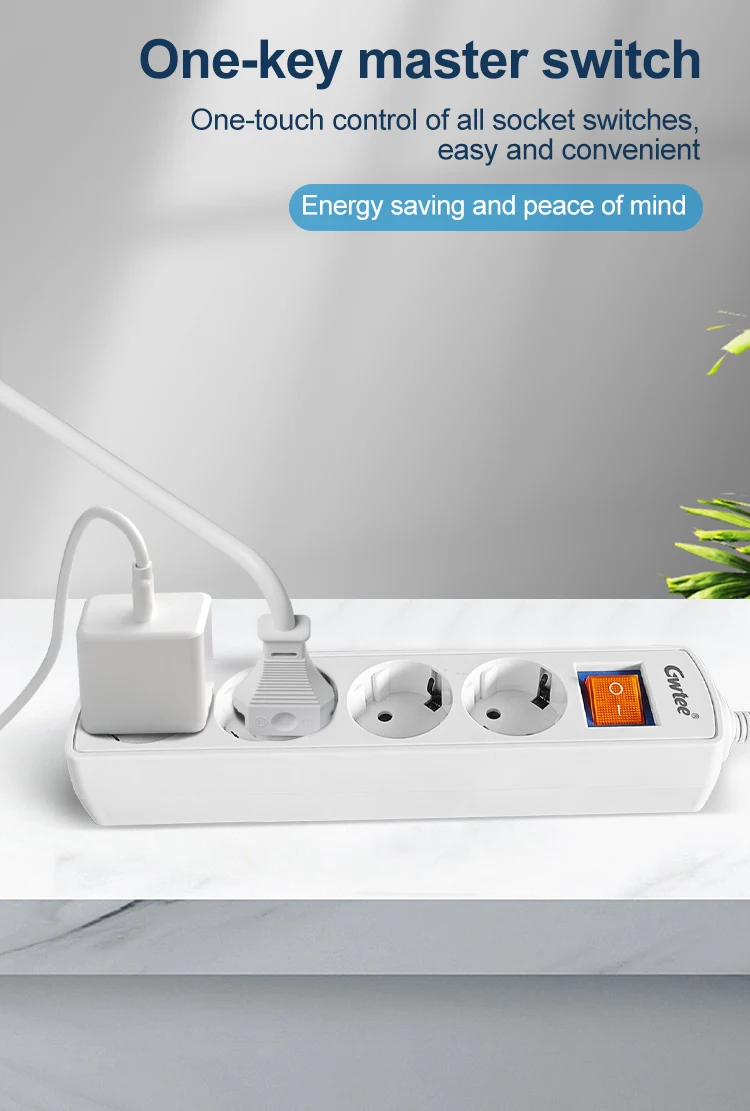 European Standard 4 Gang Extension Socket With Unify Switch Electrical ...