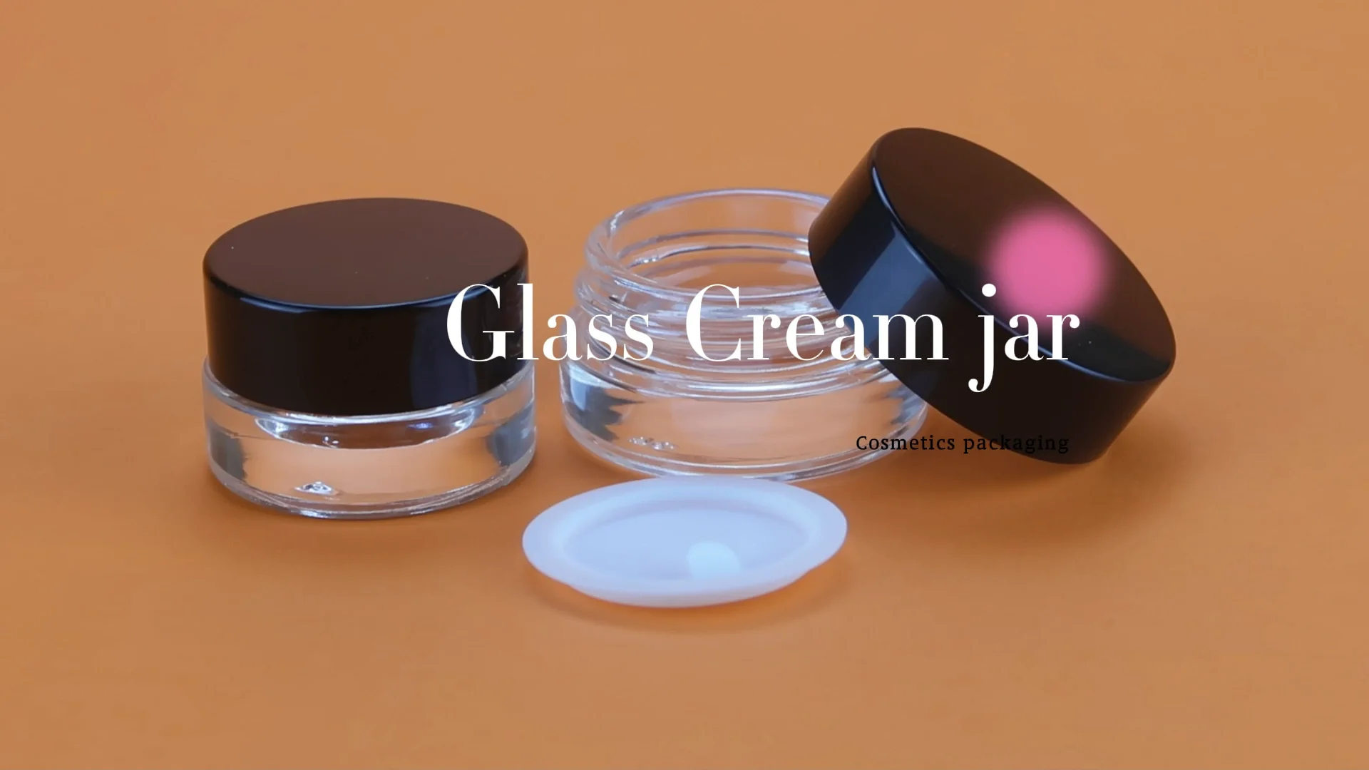Mini Cream Jar 3g 5g Clear Glass Jar With Lid Glass Powder Case Round ...