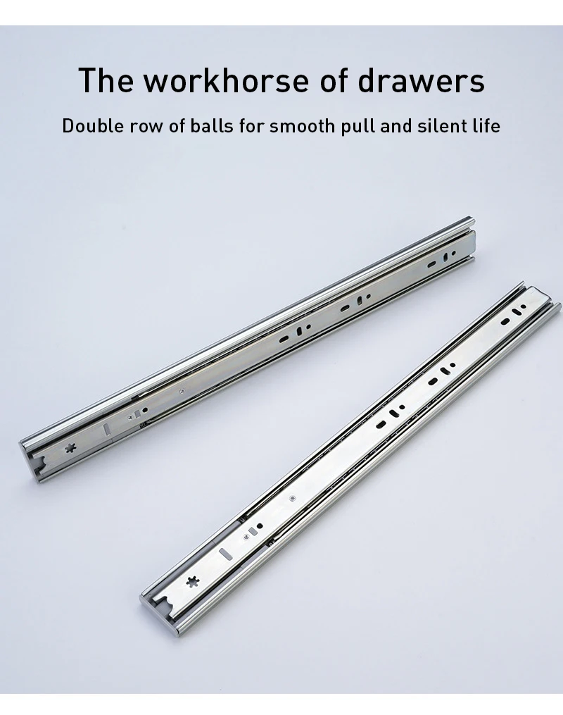 Cheap Full Extension Drawer Slide Rail Telescopic Heavy Duty Table Cold ...