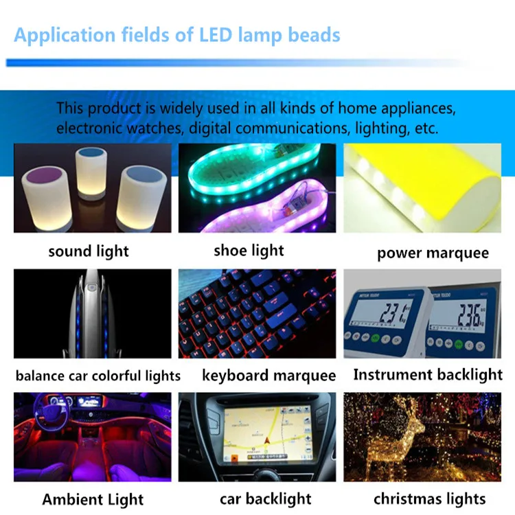 2 Pieces Small Size SMD 020 Side View LED Diodes for TV Screen Backlight