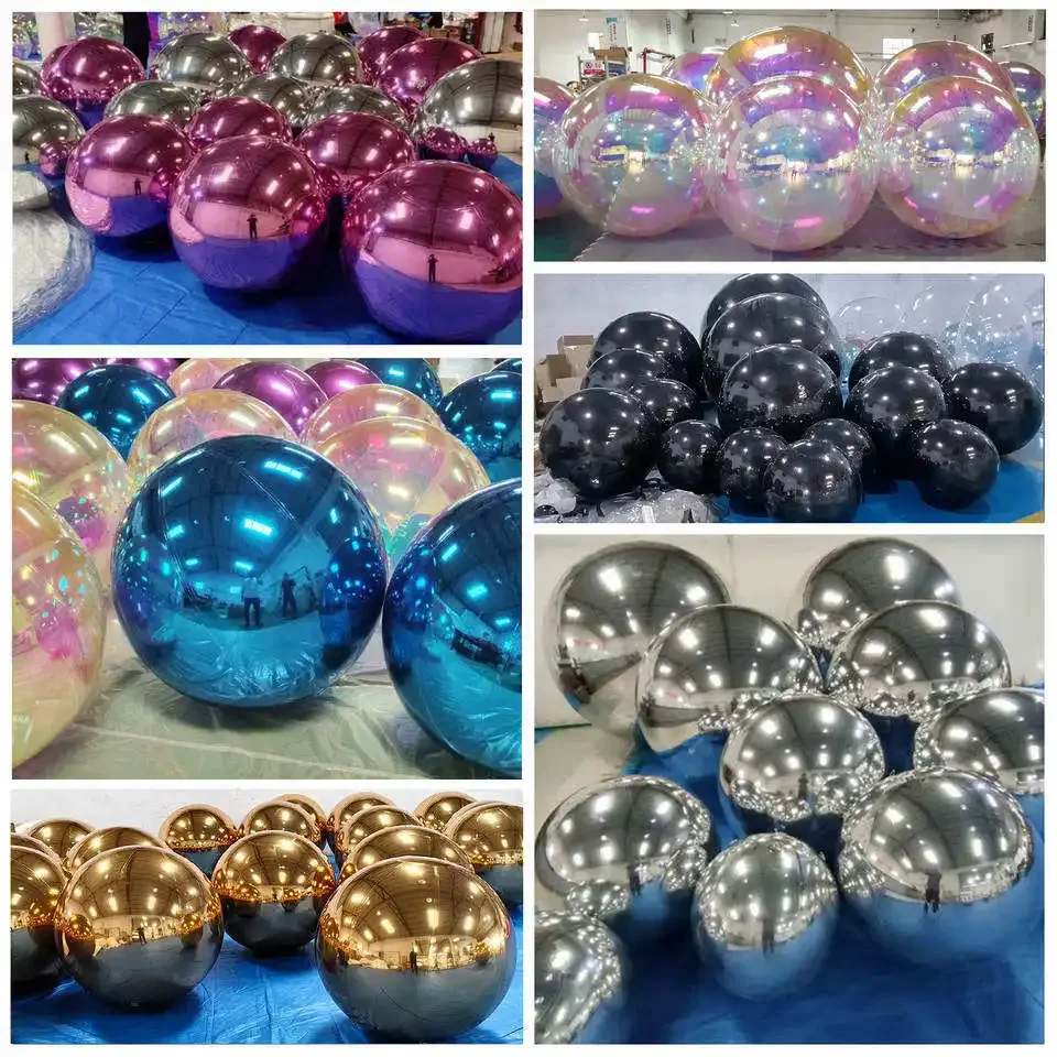 Giant Hanging Inflatable Pvc Disco Mirror Ball Iridescent Shinny ...