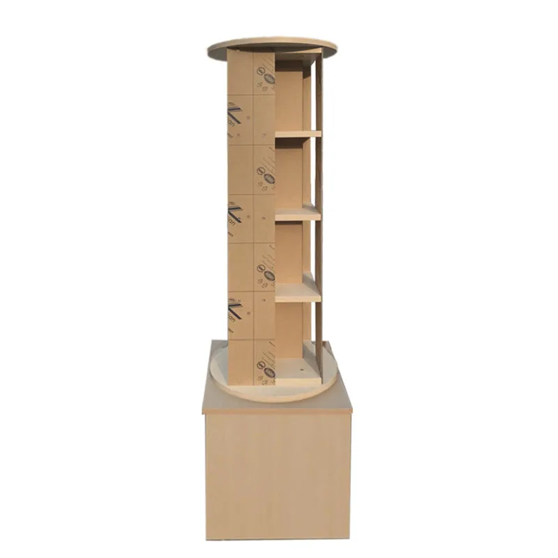 Modern Cylindrical 360 Degree Rotating Bookshelf Student Small Bookcase ...