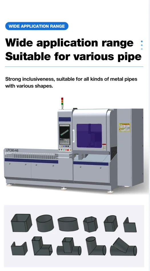 Self-developed 3kw 6kw Bevel Cnc Tube Laser Cutting Machine For Big ...