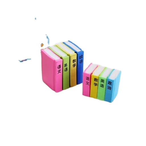 Cute Kawaii Notebook Book Shaped Eraser Set Of 4 Pcs - Buy Book Eraser ...