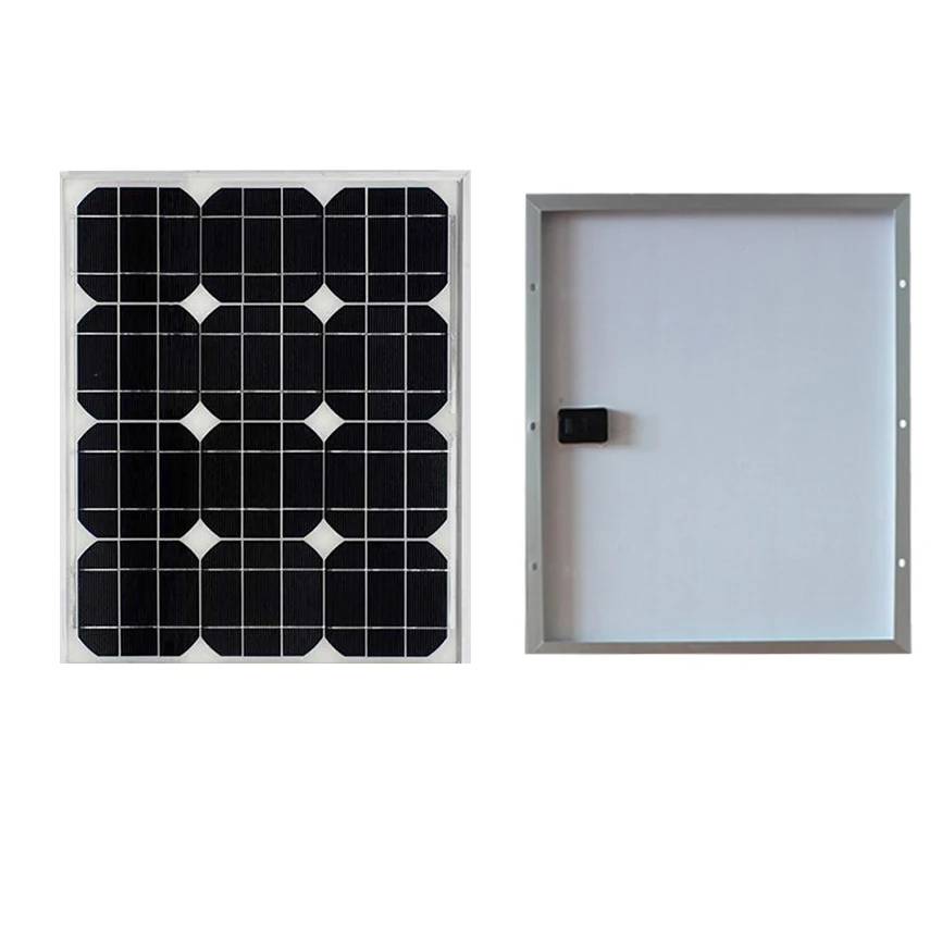 18v Photovoltaic Panels 20w 30w 40w 50w 80watt Monocrystalline Solar ...