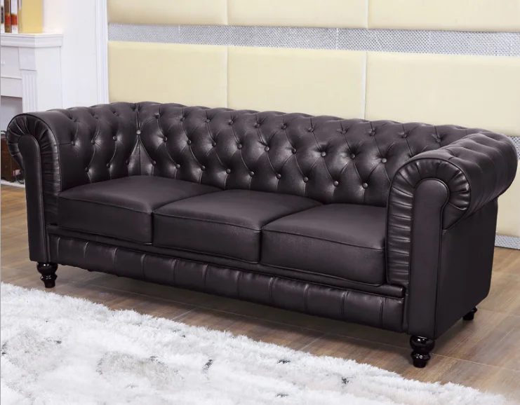 Luxury American Sofa Set - Vintage Chesterfield Leather