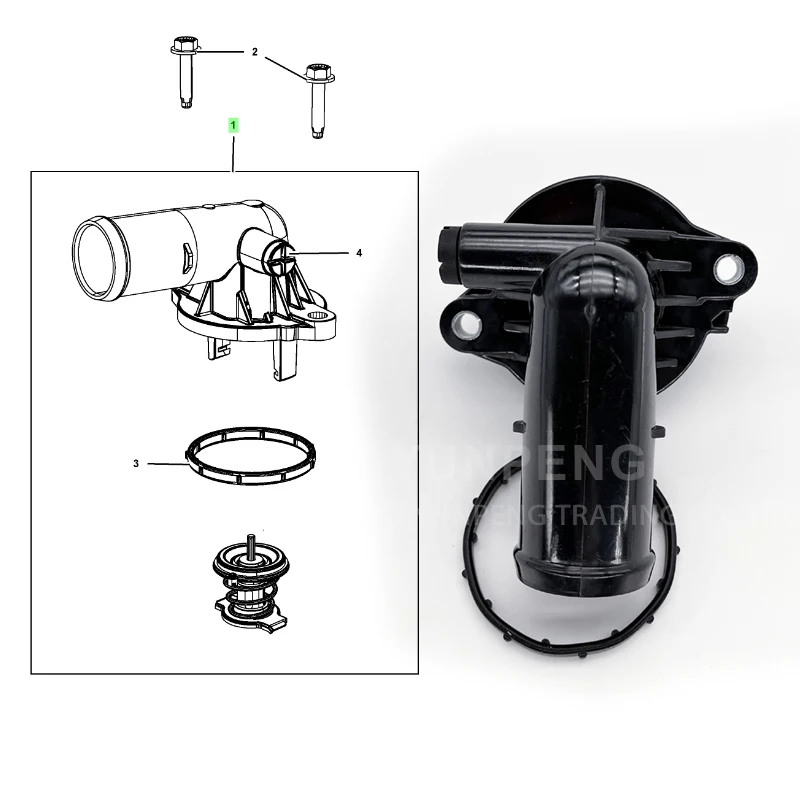 05184977AE Housing Thermostat for 3.0/3.6L Dodge Challenger Charge ...