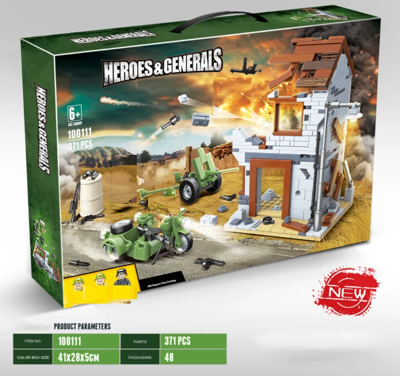 War 2 Building Blocks Ww2 Military Custom Building Blocks Battle Scene ...