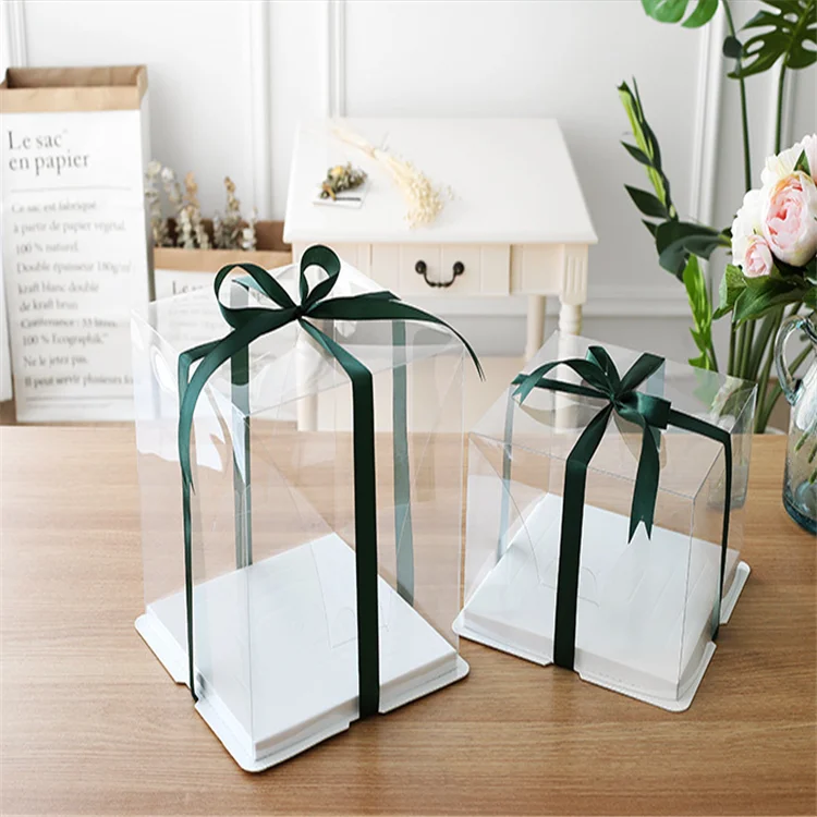 custom print cake box with window cake box package| Alibaba.com
