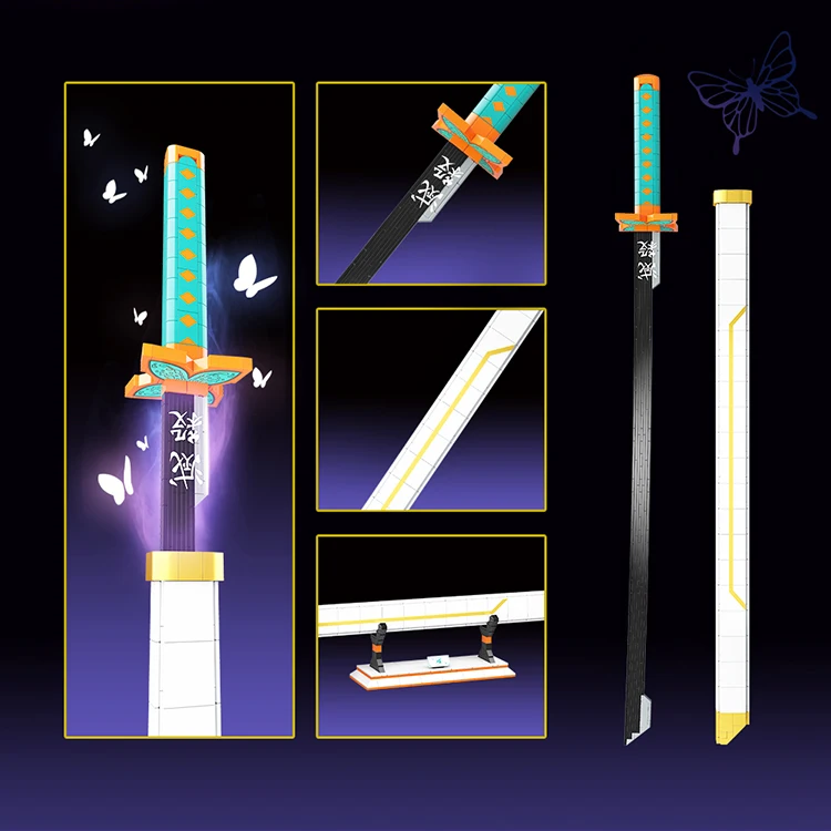 New Product Ideas 2022 Katana Swords Handmade Mini Building Blocks ...