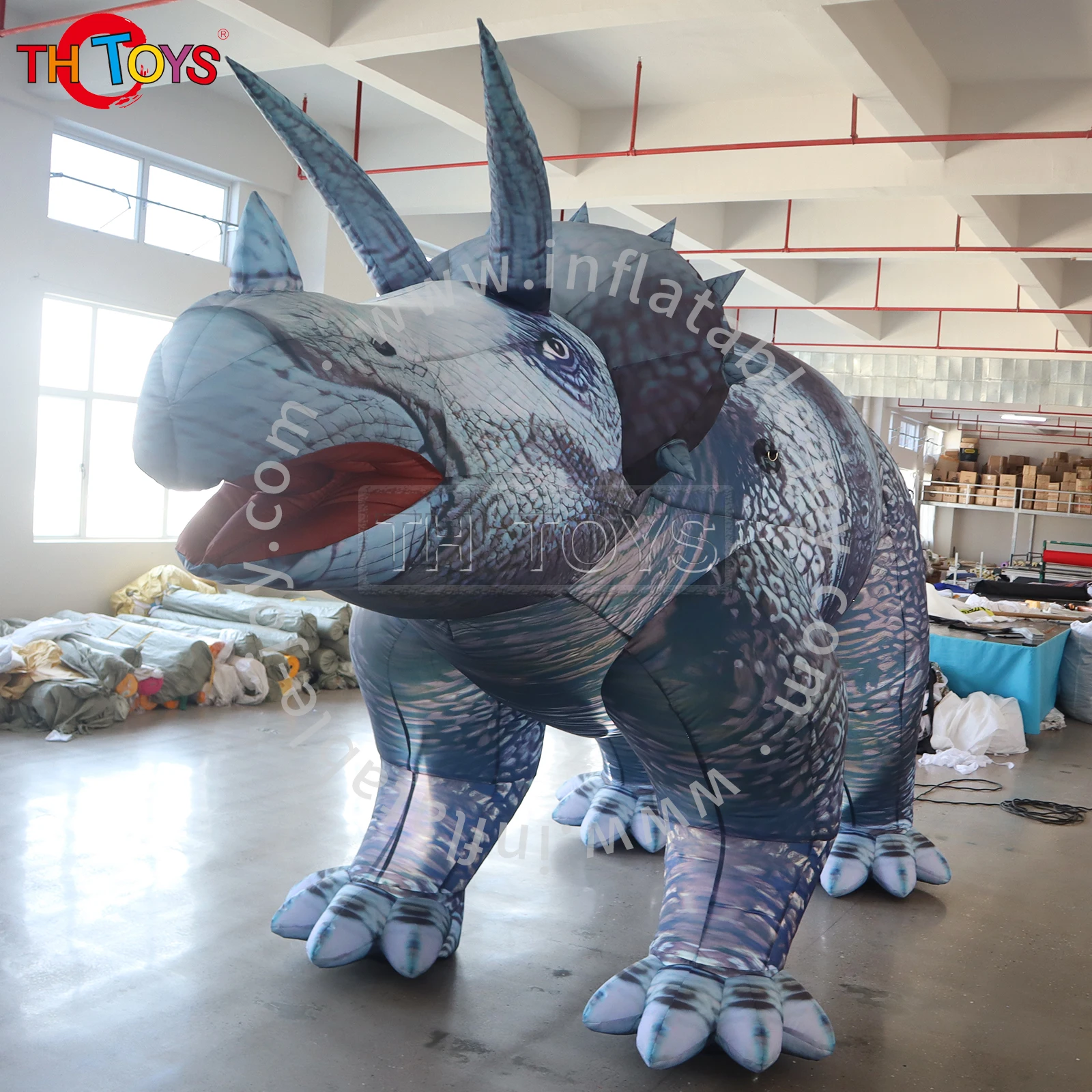 Inflatable Triceratops Model Realistic Inflatable Dinosaur Decoration ...