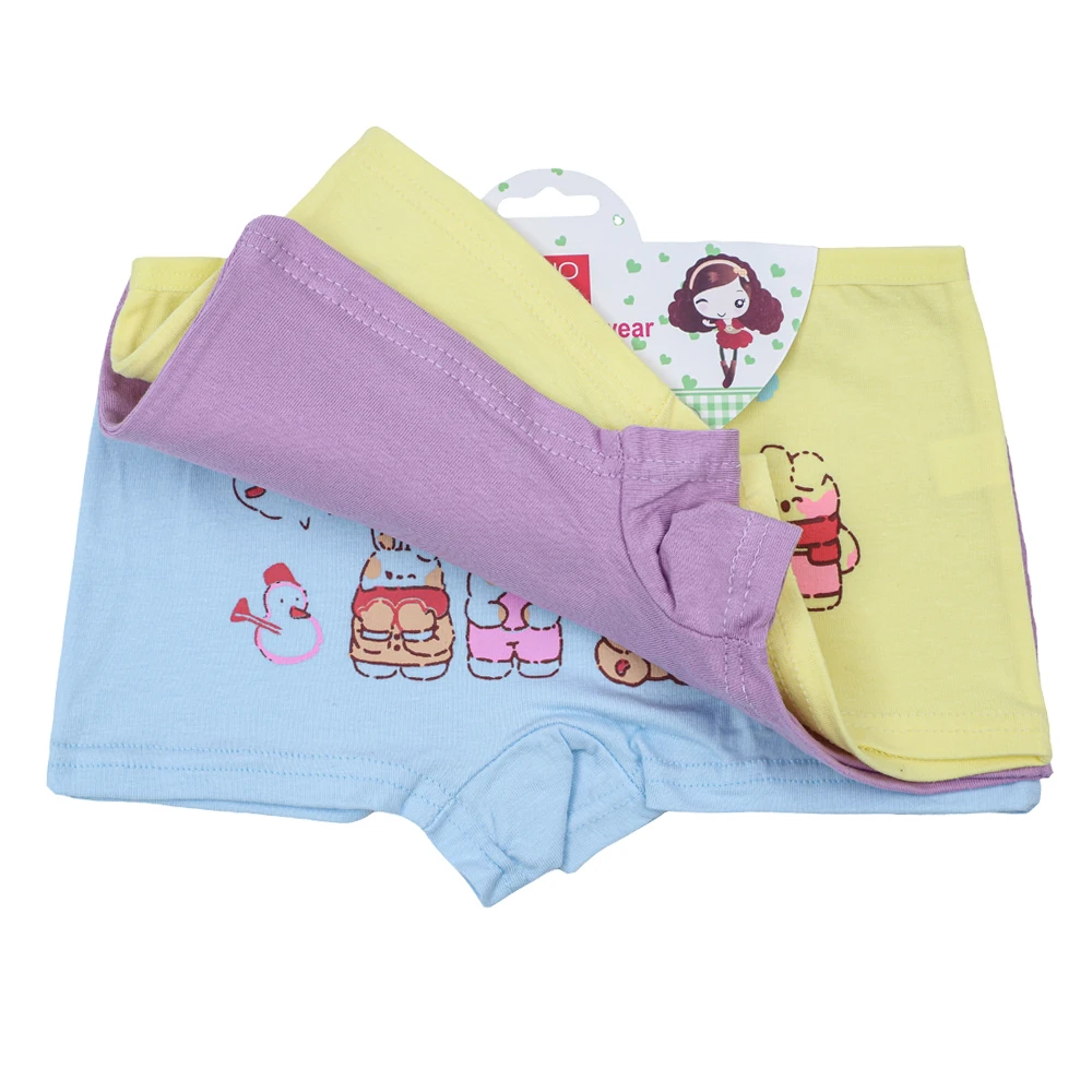 UOKIN Cartoon little girls underwear 95% pure cotton panties 4-10 years ...