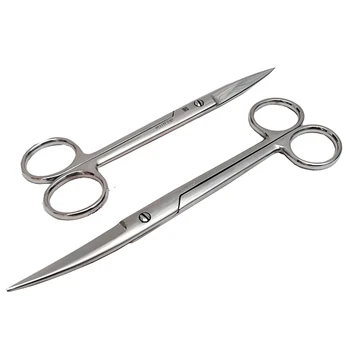 Medical Surgical Trimming Scissors Straight Sharp Curved Gauze Scissor ...