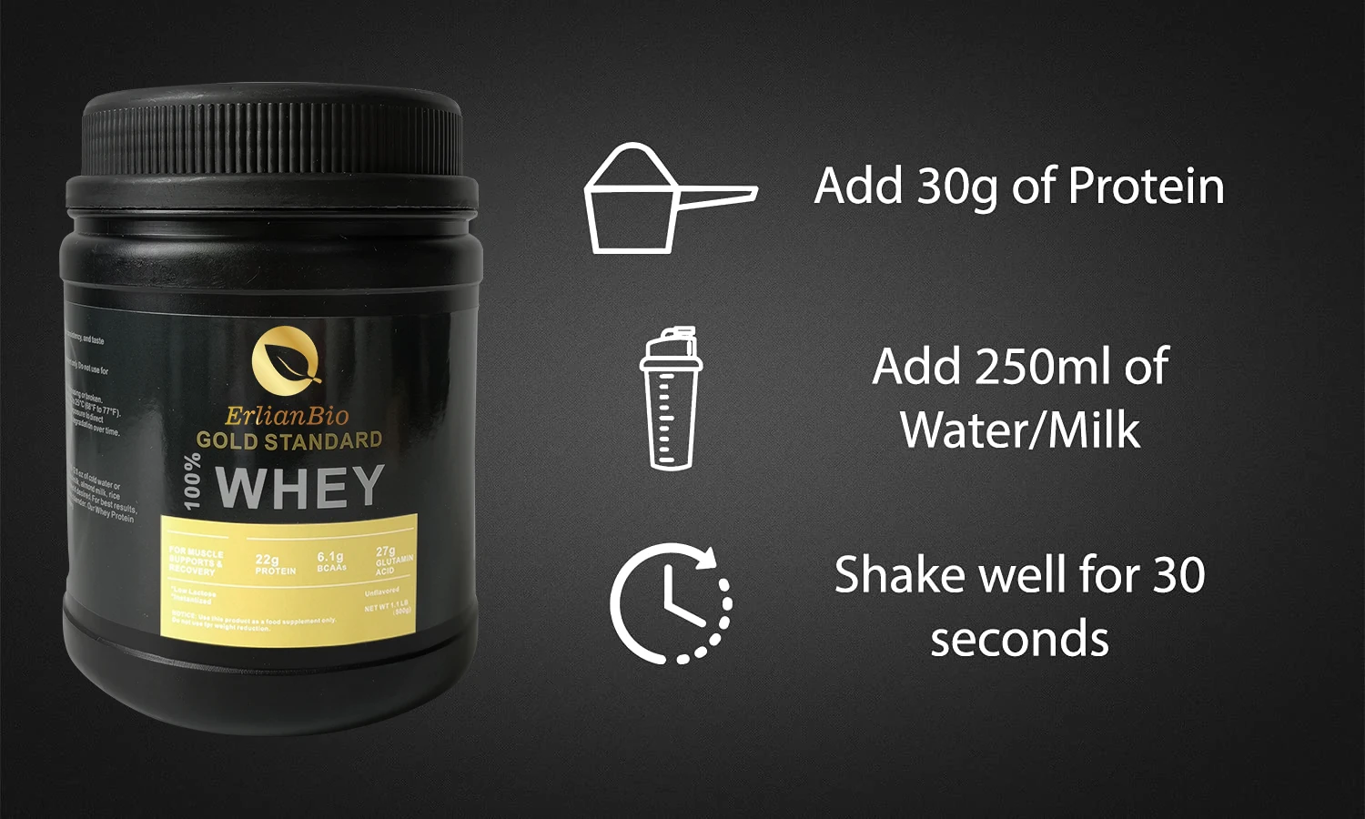 Private Label 5lb Protein Powder - Muscle Building Gold Standard