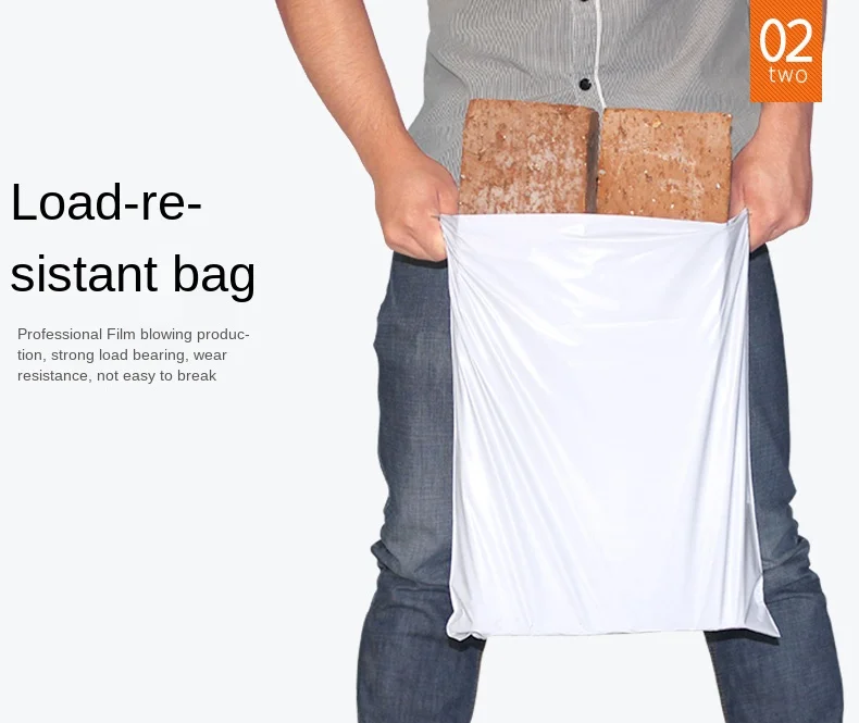 Multi-Purpose White Matte Plastic Shipping Bags - Self-Adhesive ...