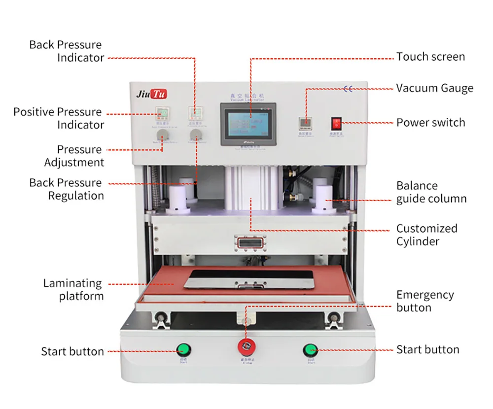 Optical Bonding Machine - OCA Vacuum Laminator 16inch 21inch