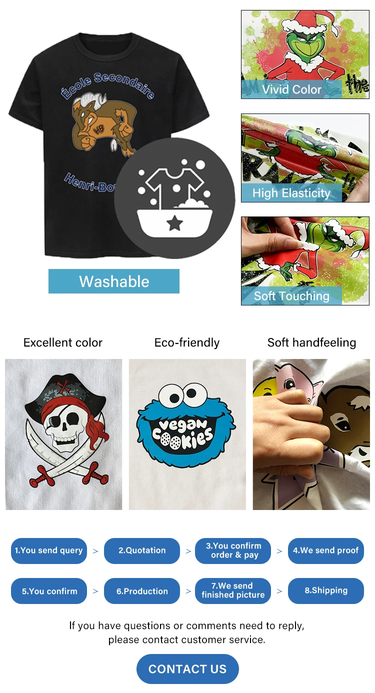 Custom Heat Transfer Sticker Garment Labels for Clothing