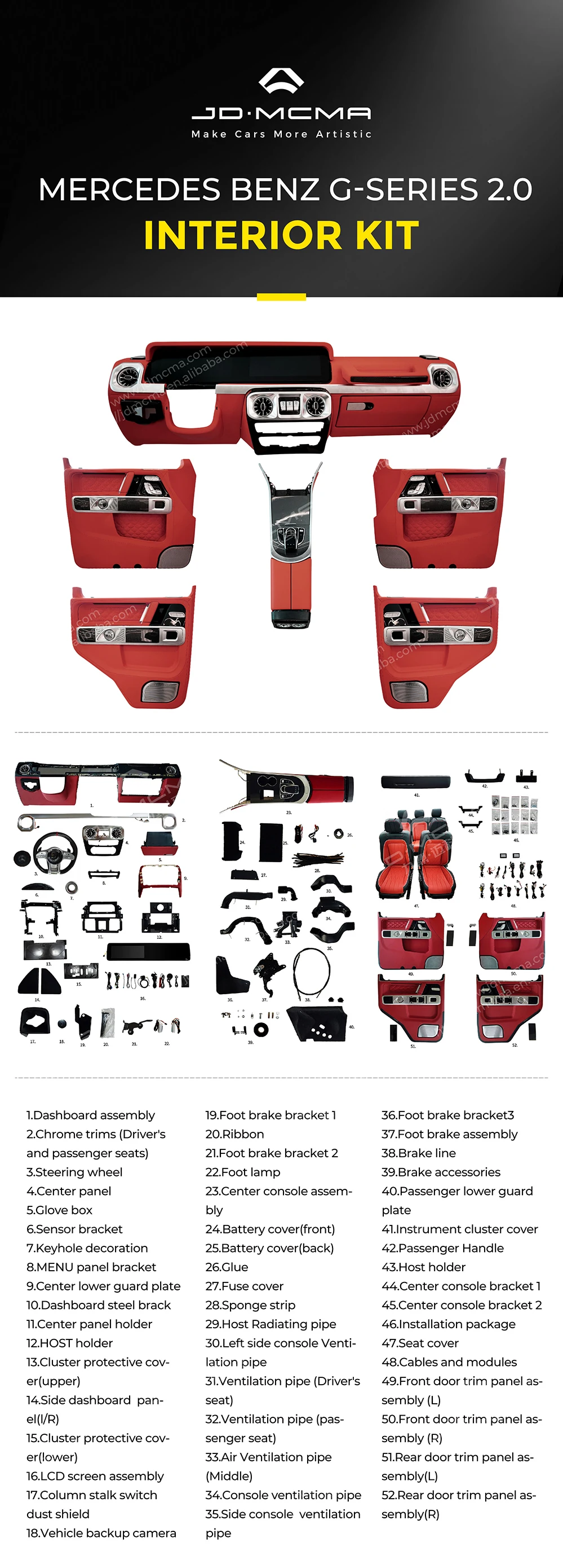 Mercedes Benz G Class W463 to W464 Interior Kit (2002-2018 ...