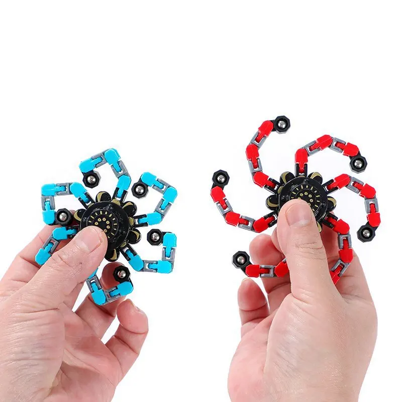 Deformable Robot Toy Fingertip Spinner Sensory Fidget Spinners Toys ...