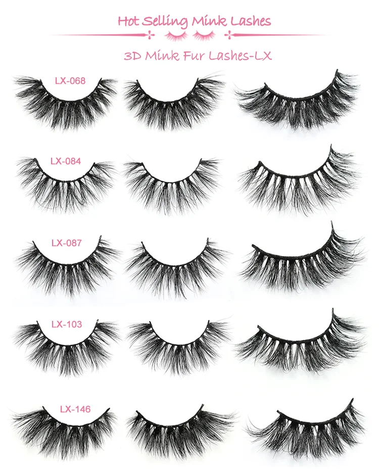 Wholesale Lashes - Fluffy 25mm Mink Eyelashes by M.G.EYE
