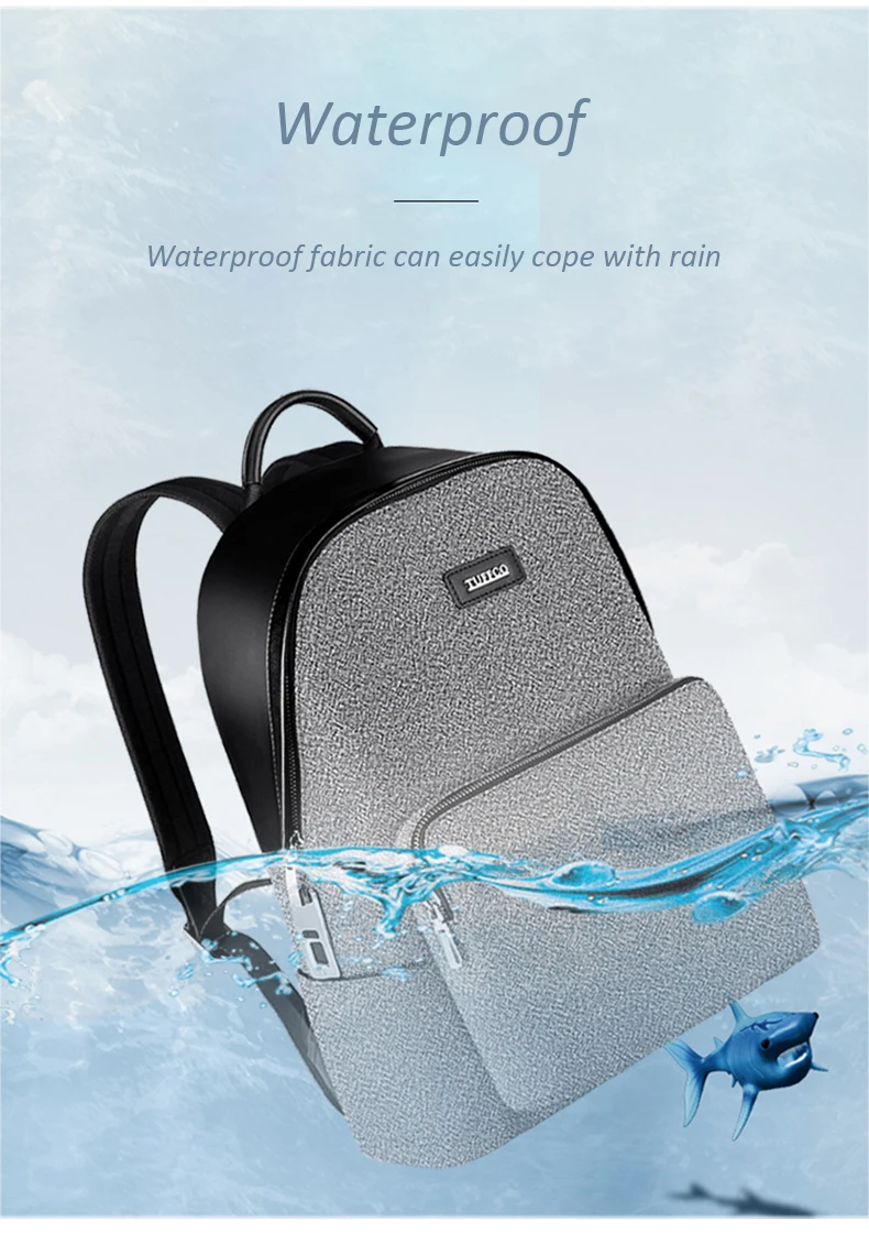 Customizable Anti-theft Unisex Business Smart Backpack With Fingerprint ...