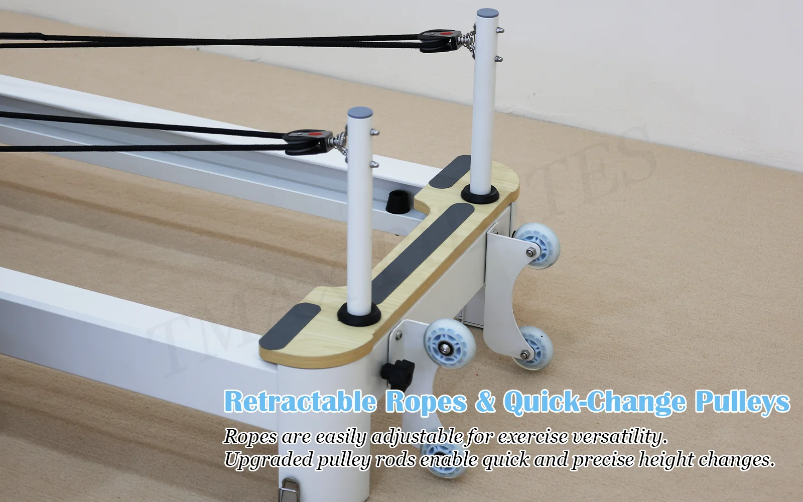 DZ152 Folding Pilates Reformer Machine - Adjustable & Portable