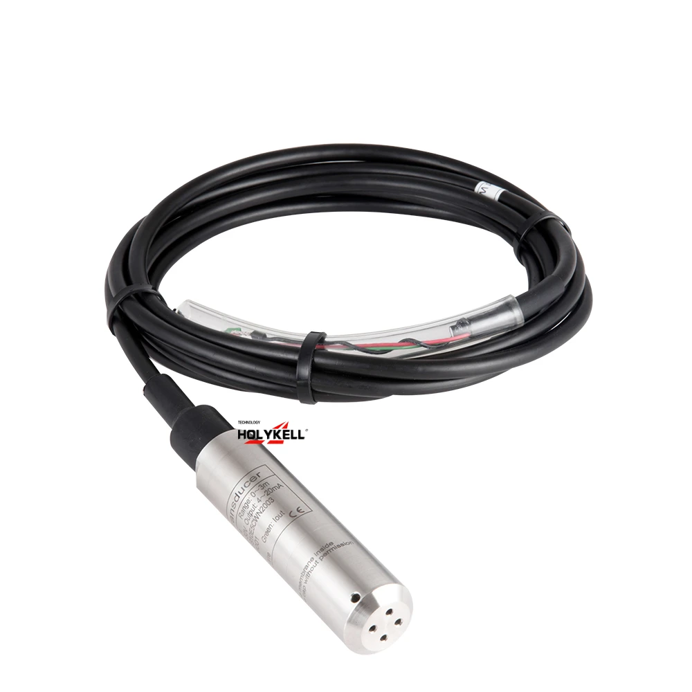 Holykell HPT604 piezoresistive water level sensor submersible piezoresistive level sensor ...