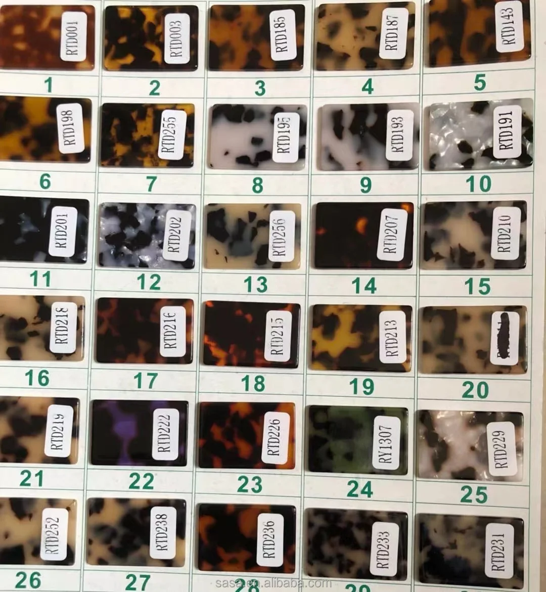 Tortoiseshell Acetate Acrylic Sheets for Eyewear & Jewelry