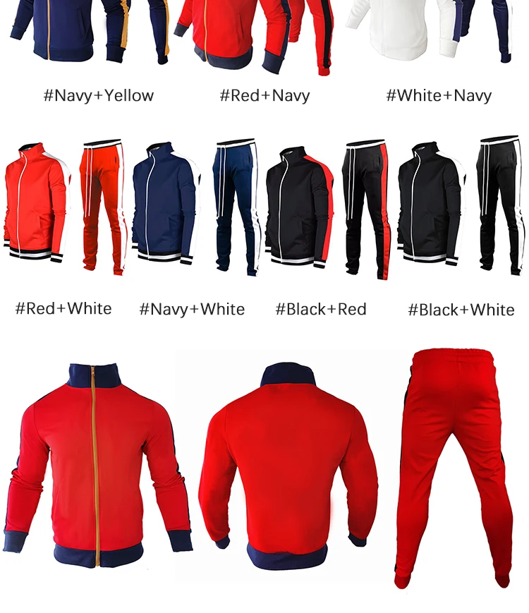 Custom Logo Training Jogging Wear Knitting Track Suit Man Sport Gym ...