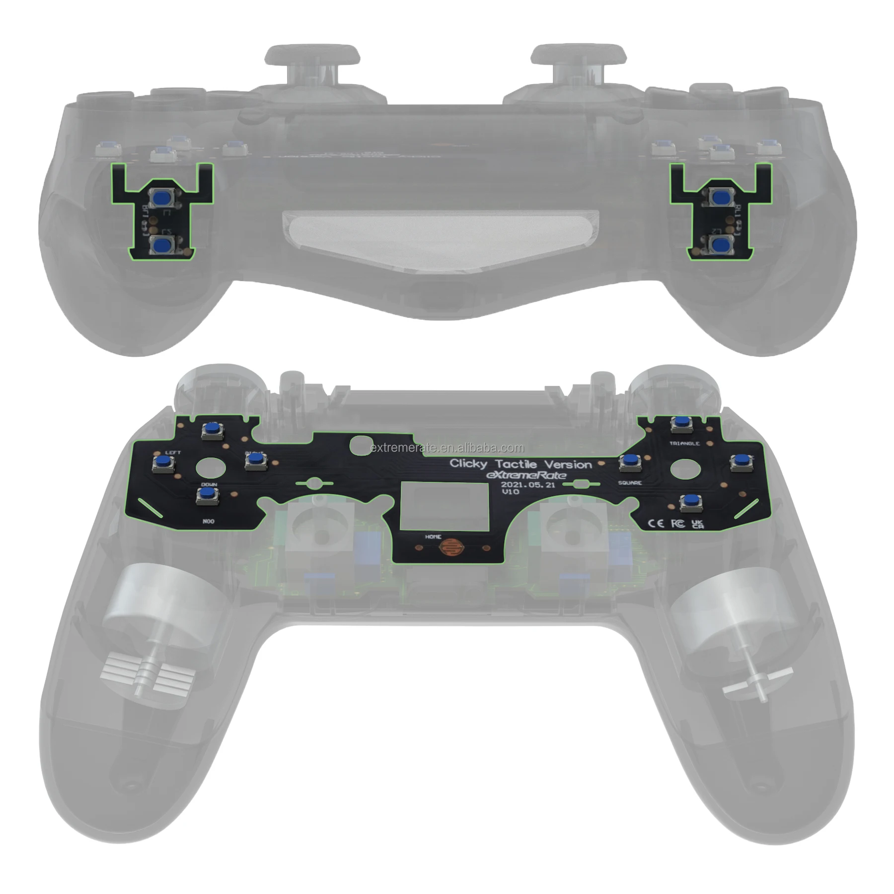 Extremerate Gamepad Shoulder Face Dpad Flashshot Buttons