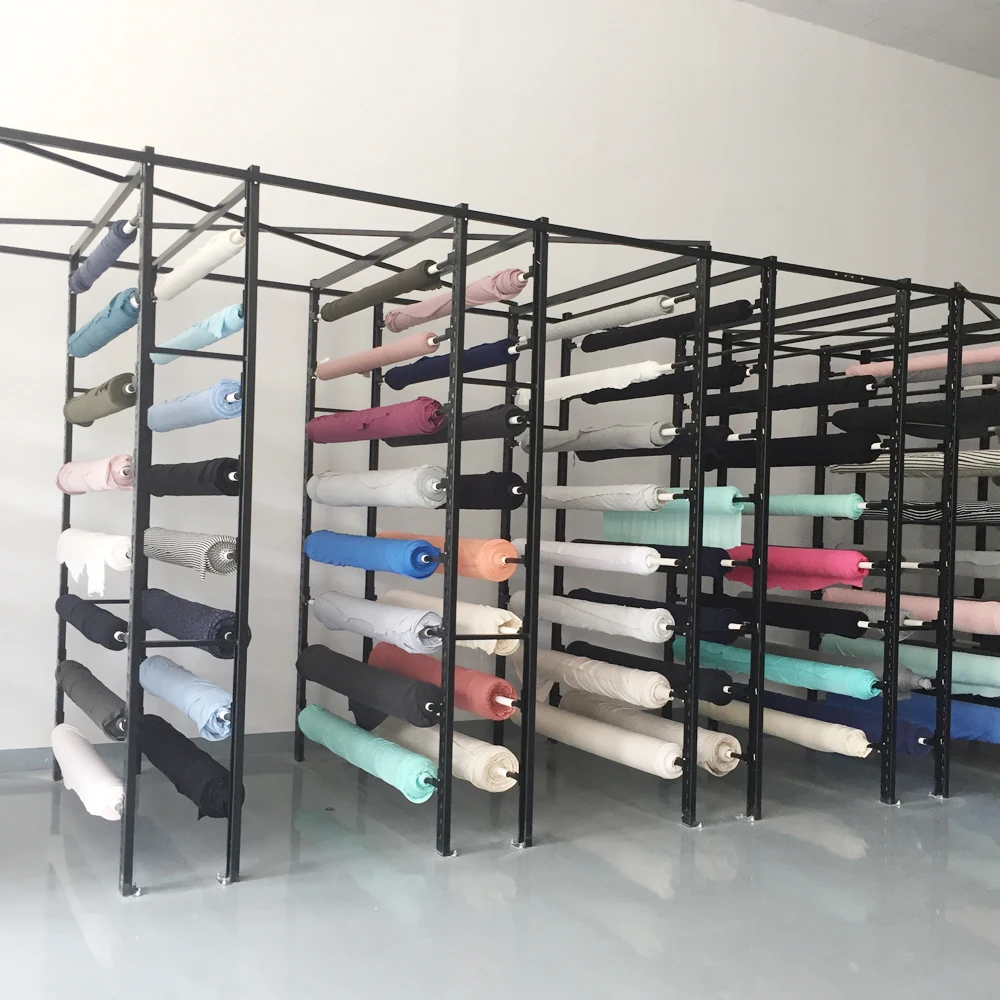 Metal Wall Carpet Rug Warehouse Showroom Rolling Storage System Display ...
