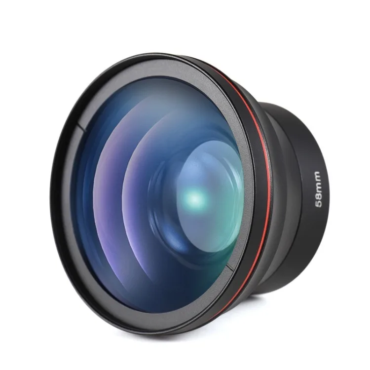 58mm Camera Lens Kit With 0.43x Wide Angle + Macro Lens Aluminum Alloy ...