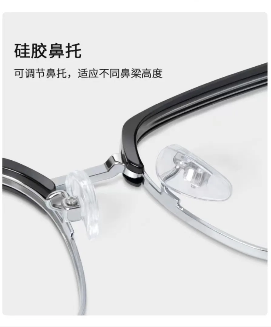 Sven Scum Half-rimmed Myopia Glasses For Students Plano Glasses For ...